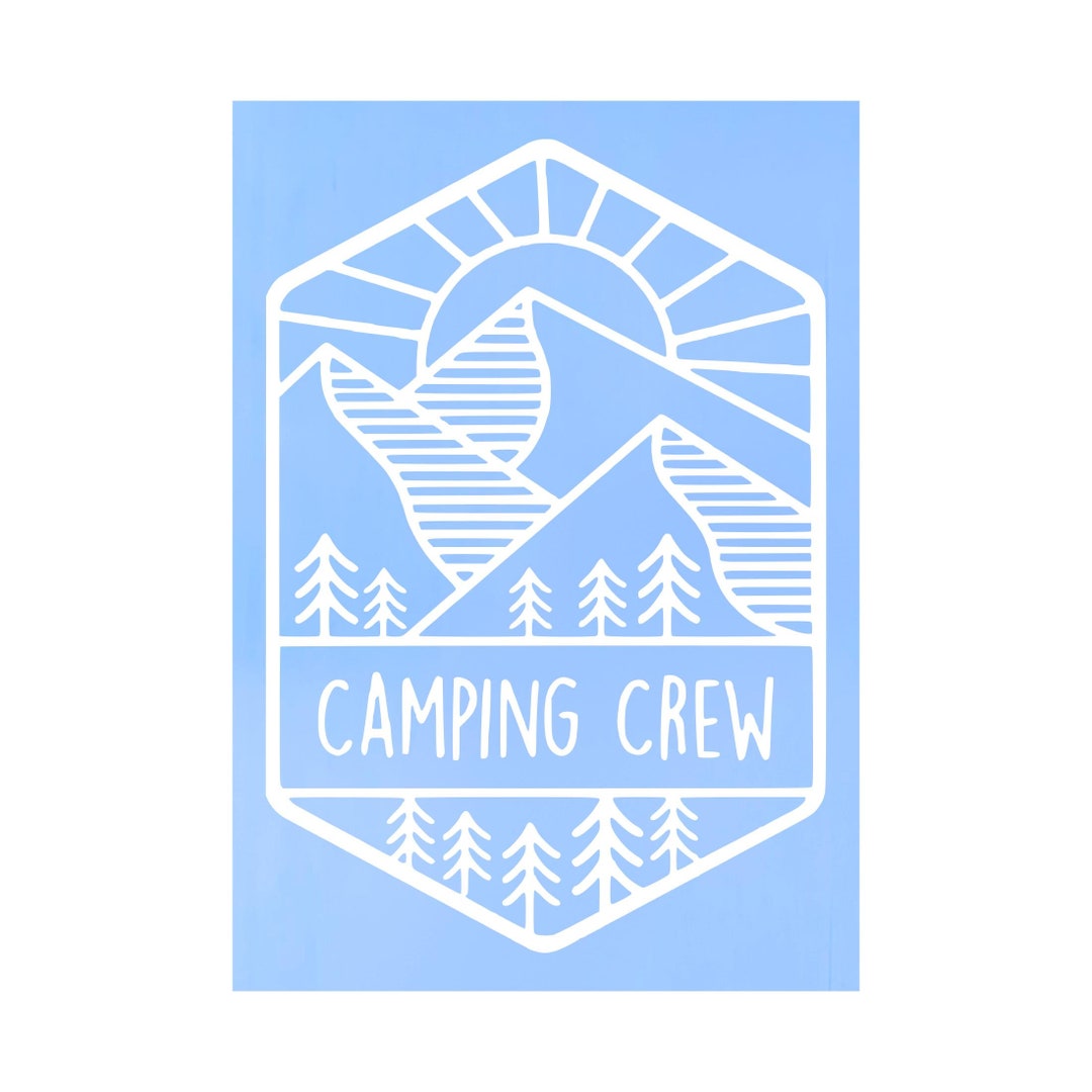 Die Cut Vinyl "camping Crew" Decal - Camper Decal, Trailer Decal ...