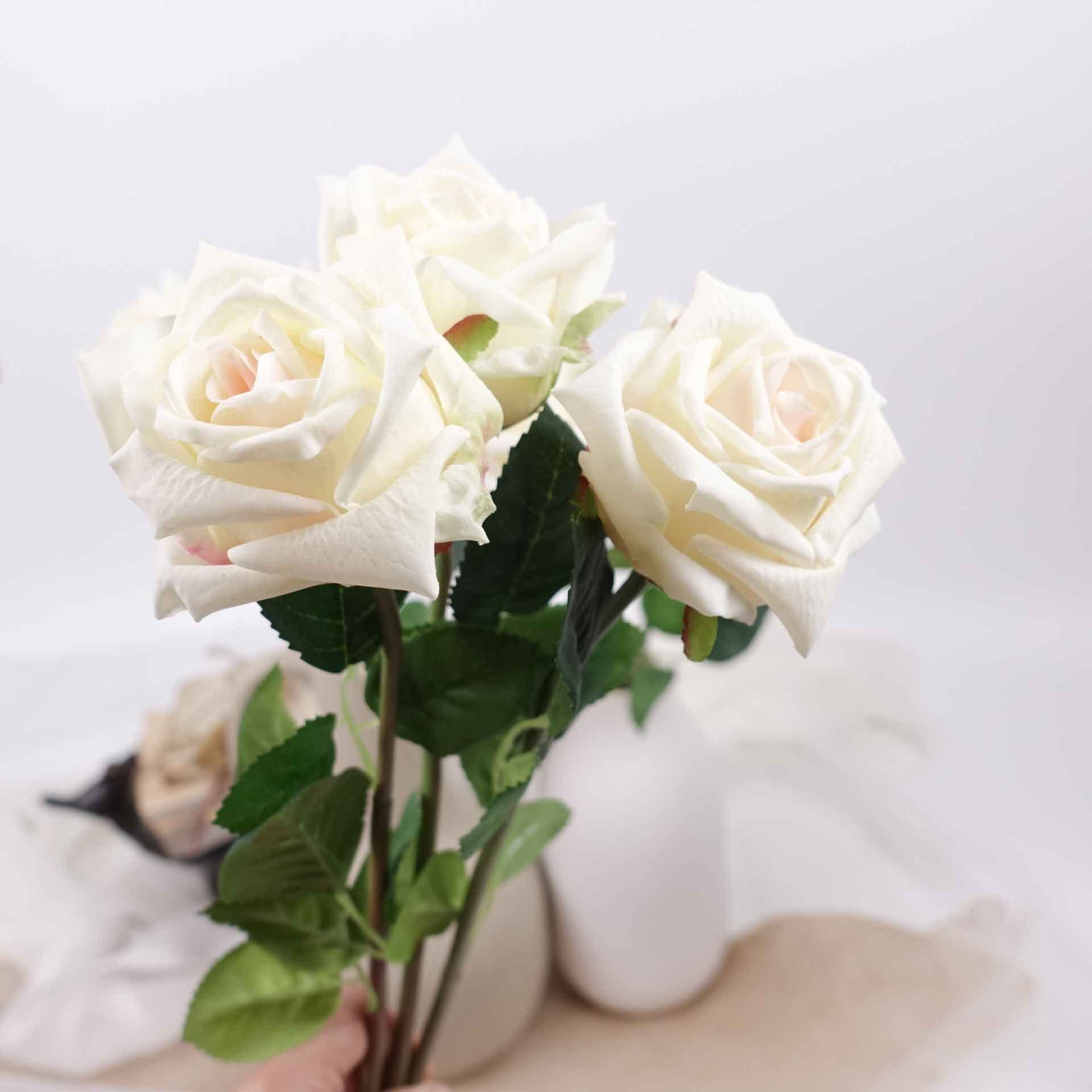 Real Touch Small Rose Stem 46cmh Artificial Faux Flowers - Etsy Australia