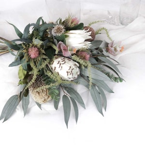 Native Protea Banksia Bouquet 70cmh X 40cmw Hand-tied Native - Etsy