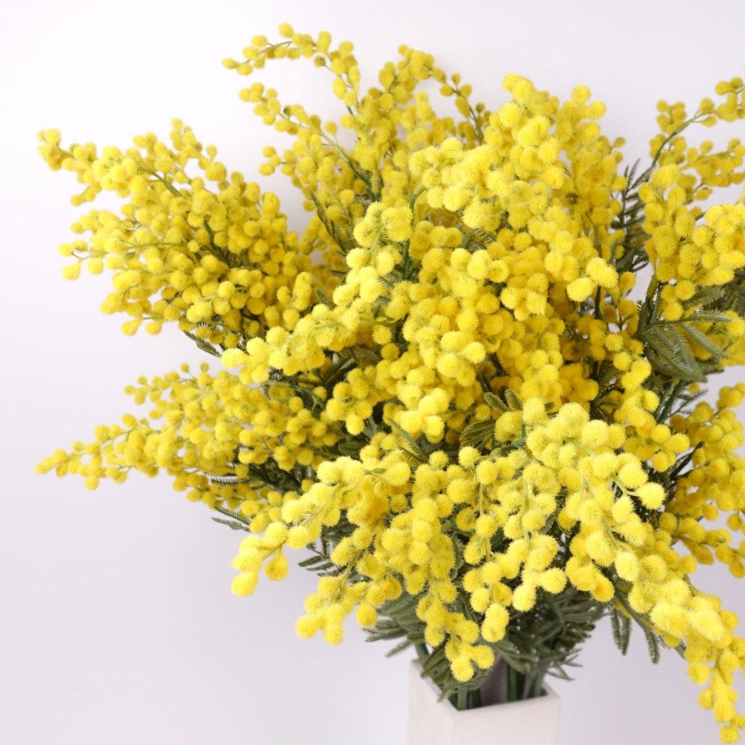 Wattle Spray, Mimosa Spray 85cmh | Australian Native Artificial Flowers ...