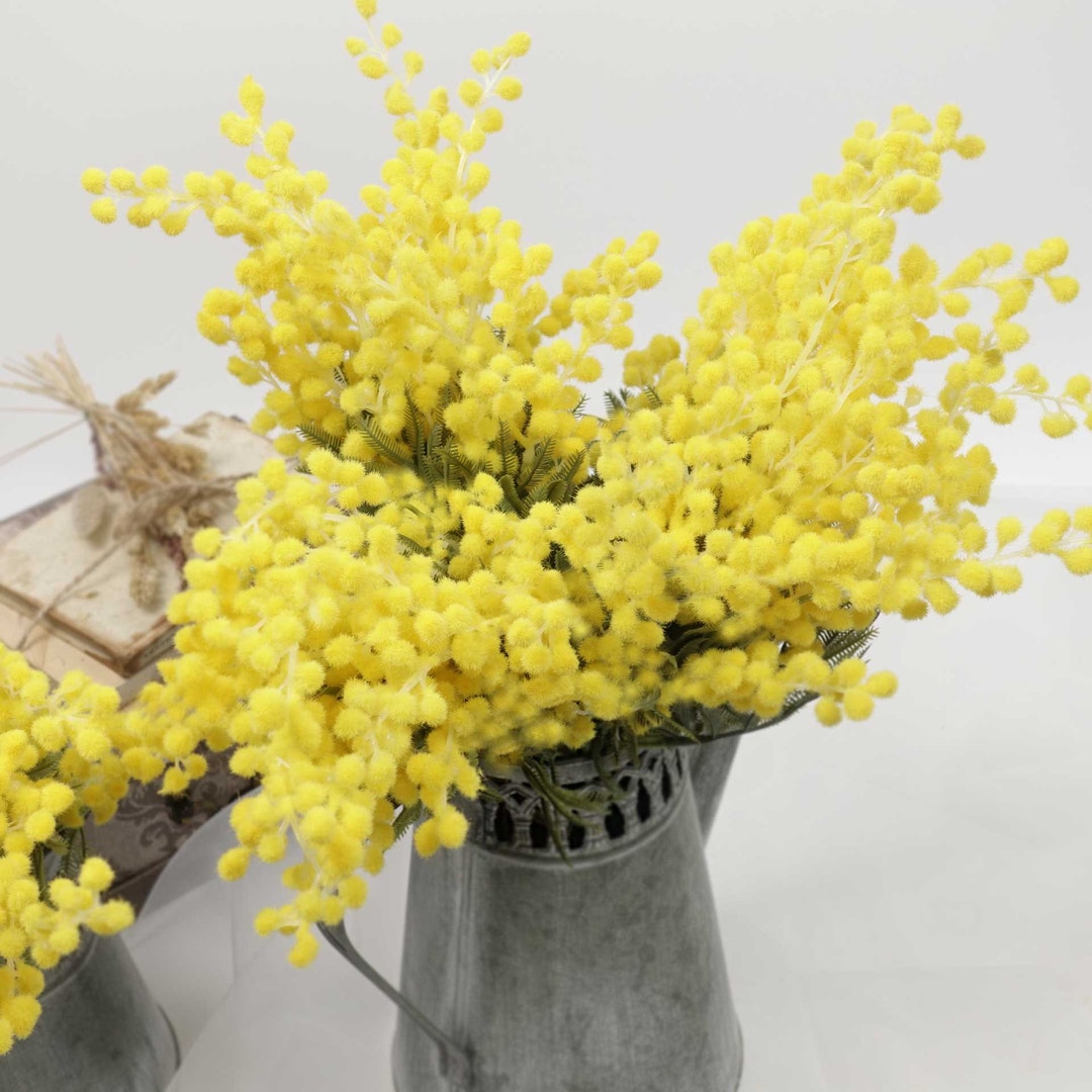 5 Stems Wattle Bouquet 42cmh | Australian Native Artificial Flowers ...