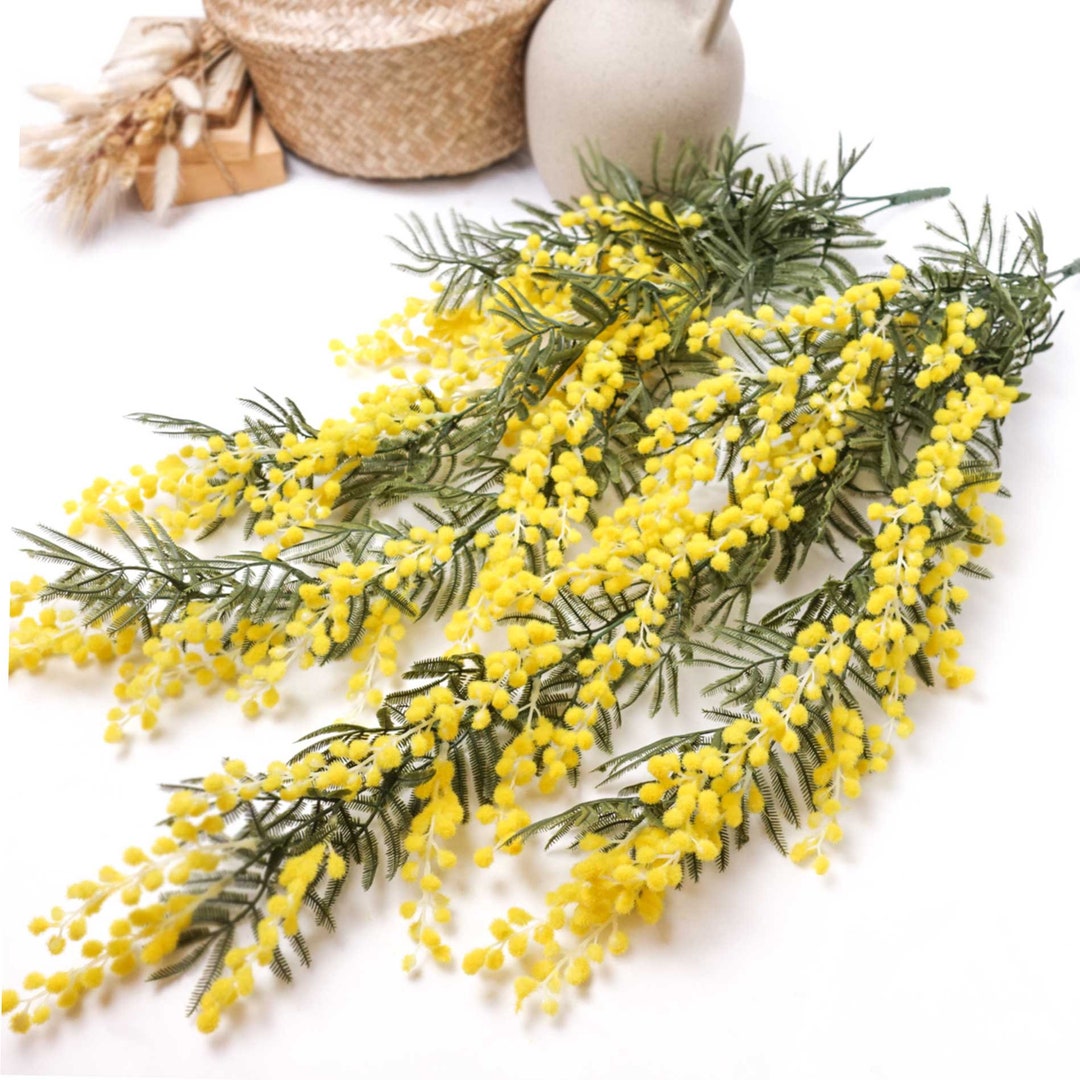 Native Wattle Hanging Garland 85cmh | Artificial Hanging Plants Garland ...
