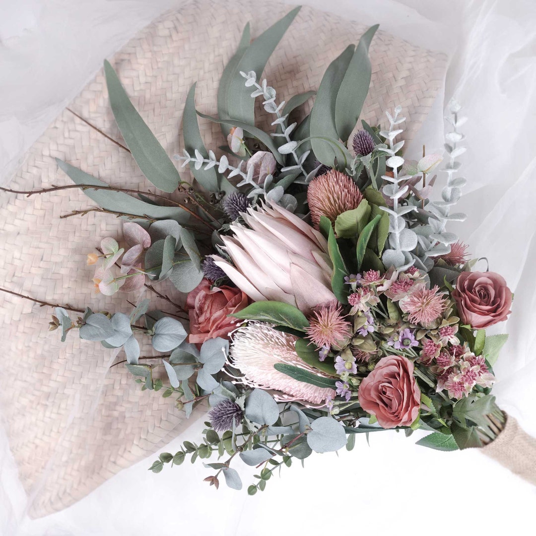 Native Protea Banksia Bouquet 40cmw | Hand-tied Native Flower Bouquet ...
