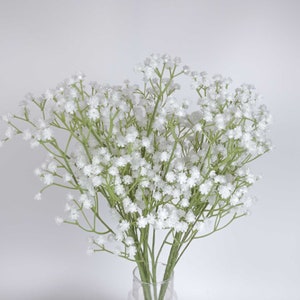 3 Stems Gypsophila Baby's Breath Spray 63cmh | Artificial White Gypso ...