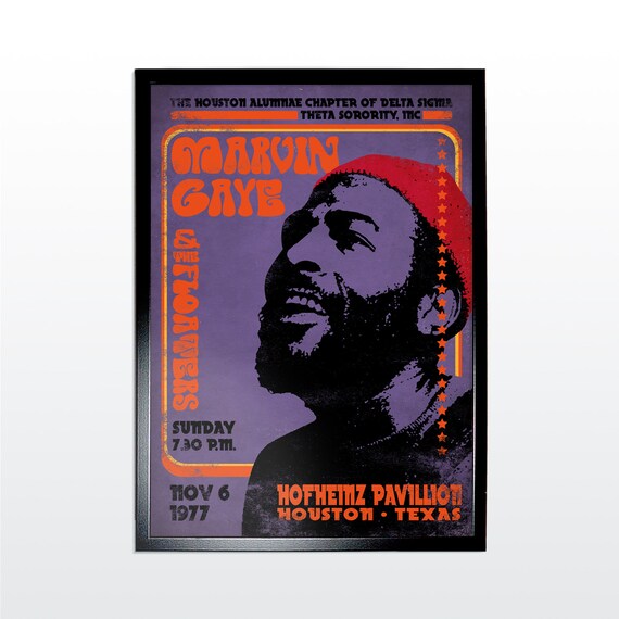 Marvin Gaye Retro Style Concert Poster Art Print | Etsy Marvin Gaye Retro Style Concert Poster Art Print | Etsy