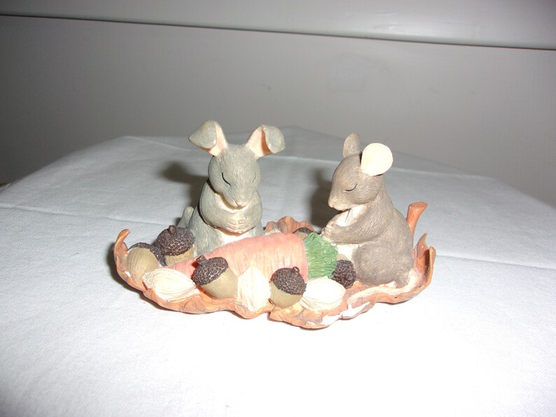 Vintage Handcrafted Charming Tails Giving Thanks Mice Figurine - Etsy
