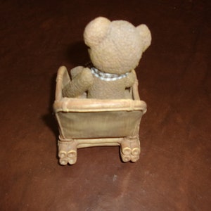 Vintage Teddy Bear in A Rocking Chair Music Box - Etsy