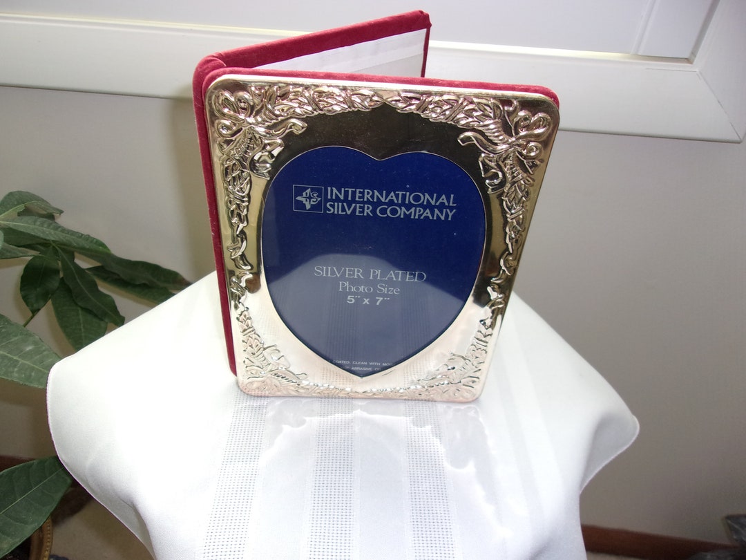 Vintage Silverplate Heart Picture Frame & Photo Album - Etsy