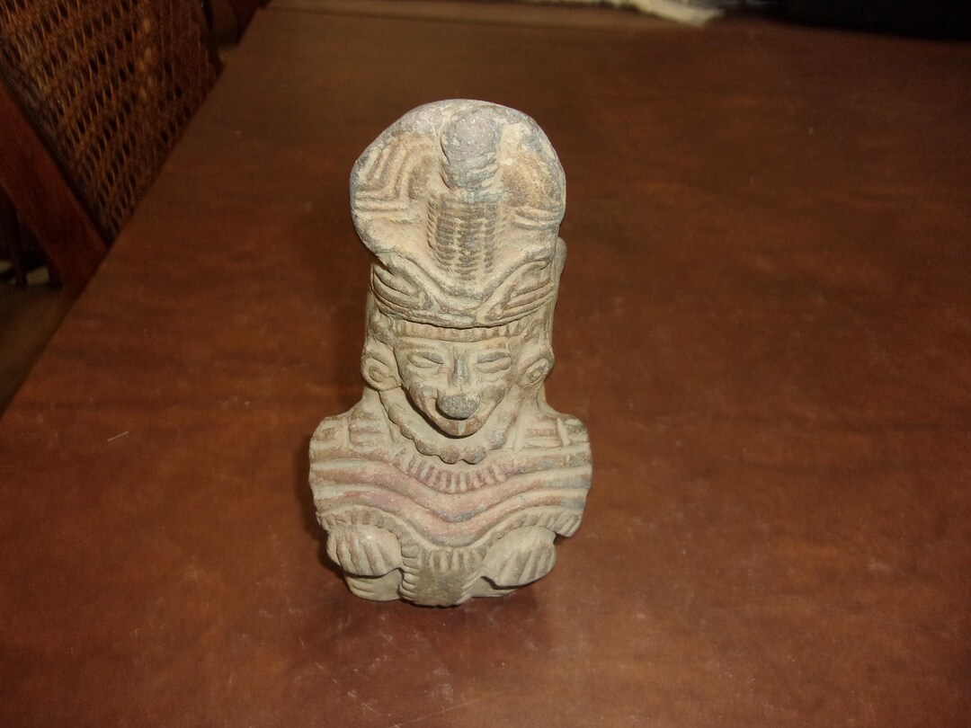 Vintage Handcrafted Aztec Figurine - Etsy