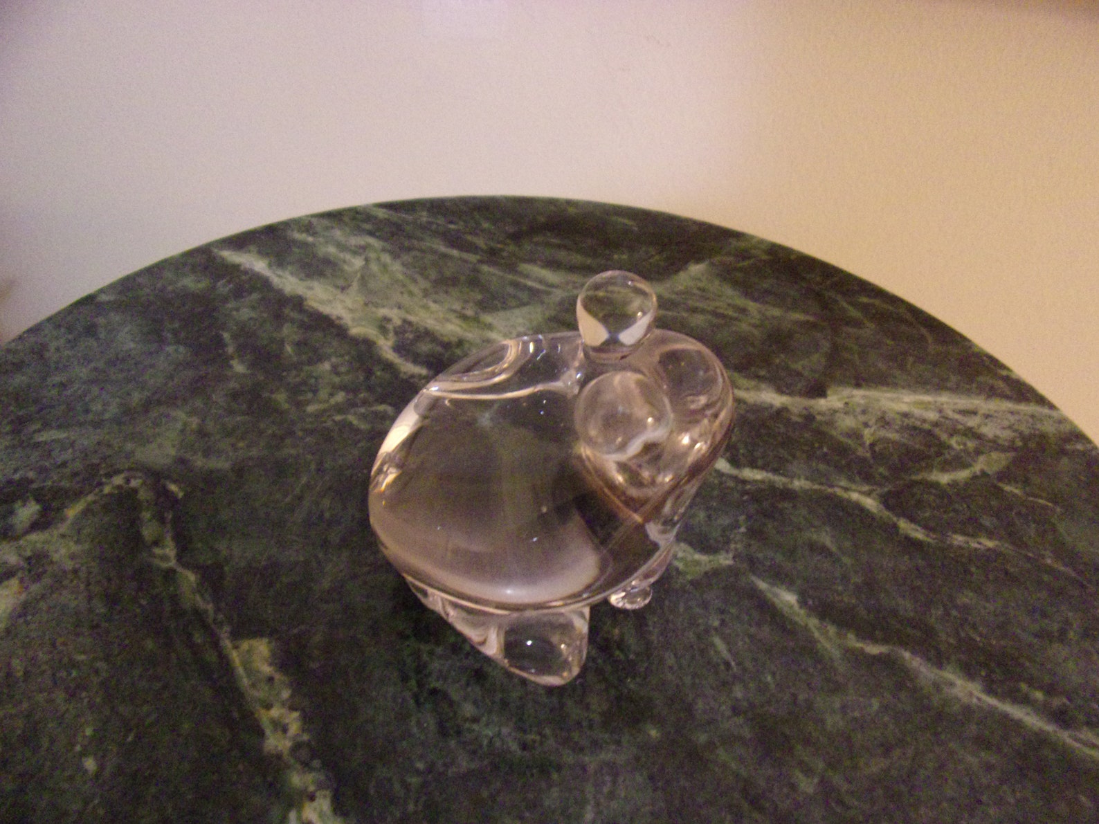 Vintage Heavy Glass Frog Paperweight/figurine - Etsy