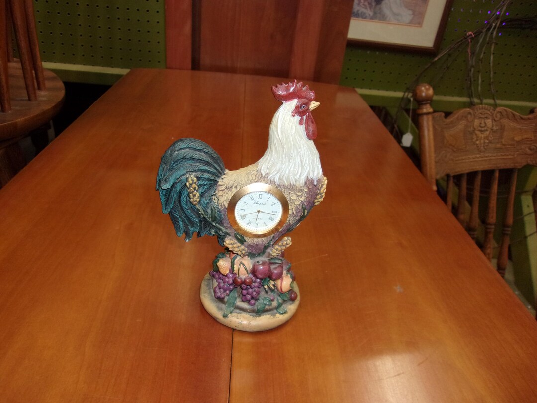 Vintage Rooster Clock - Etsy