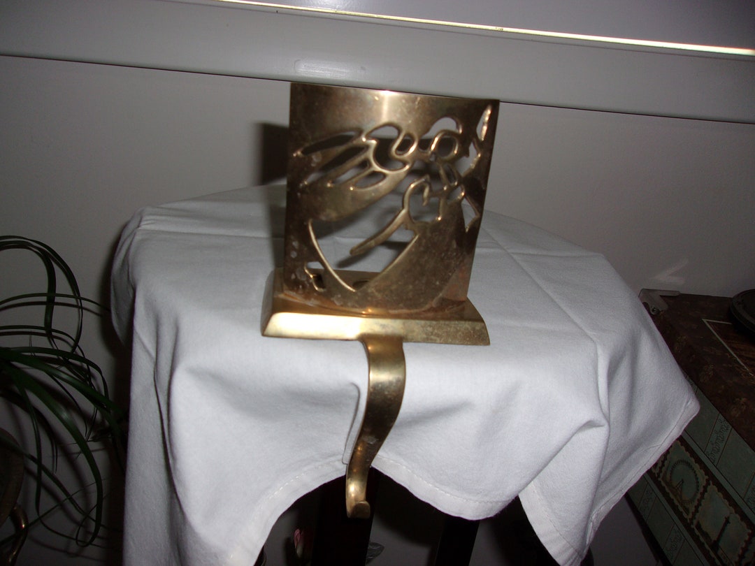 Vintage Brass Cut Out Angel Stocking Holder - Etsy
