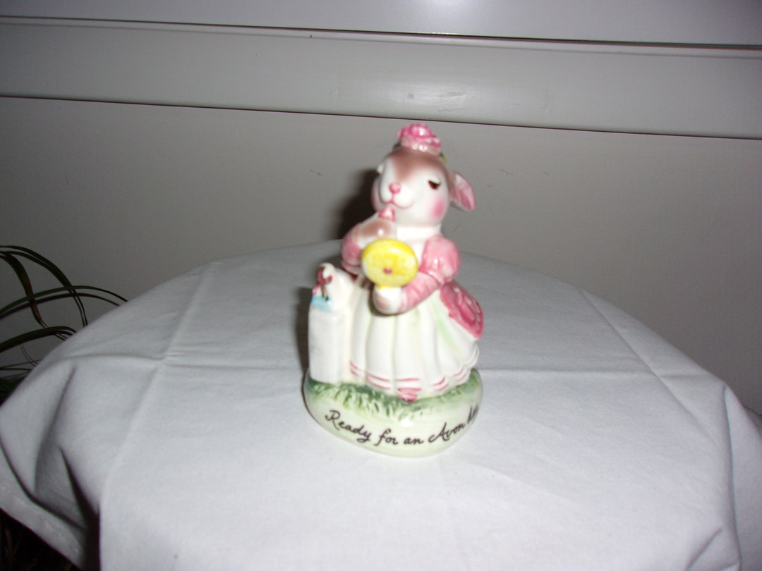 Vintage Avon Ceramic Bunny "ready for an Avon Day" Figurine - Etsy