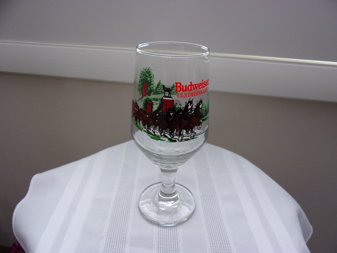 Vintage Budweiser Beer Glass/goblet - Etsy
