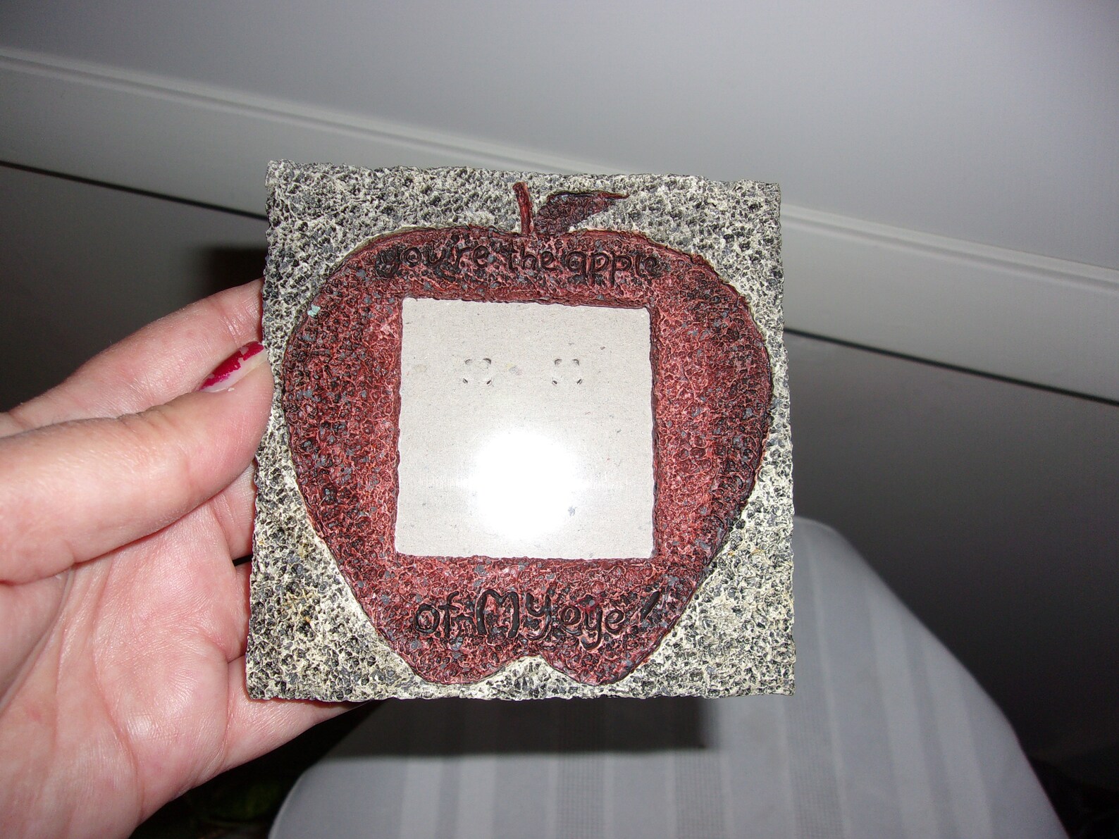 Vintage Etched in Stone You're the Apple of My Eye Picture Frame - Etsy