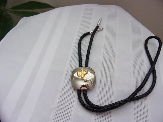 Vintage Cowboy Bolo With Heavy Tips - Gem