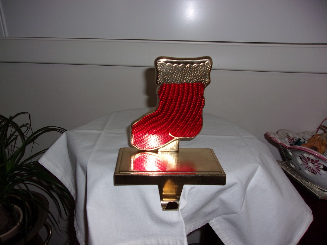 Vintage Heavy Metal Holiday Red Stocking Stocking Holder - Etsy