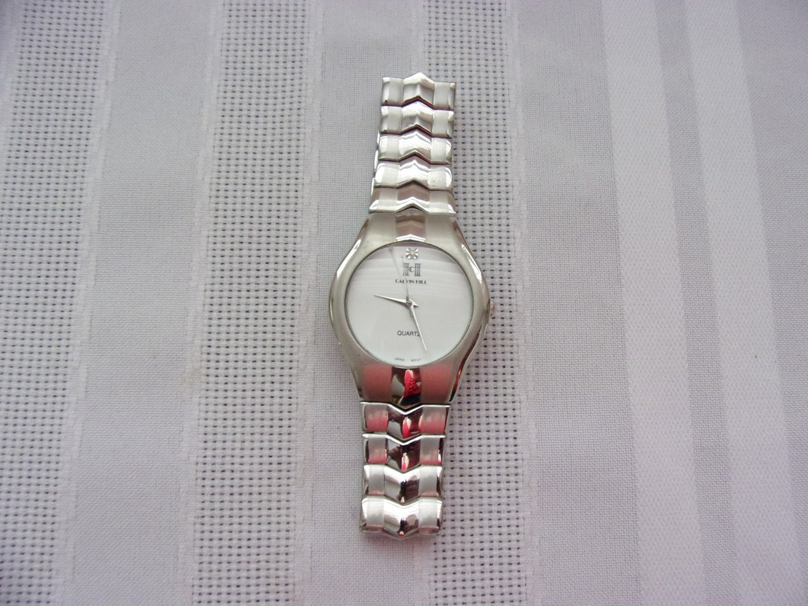 Vintage Calvin Hill Mens Watch - Etsy