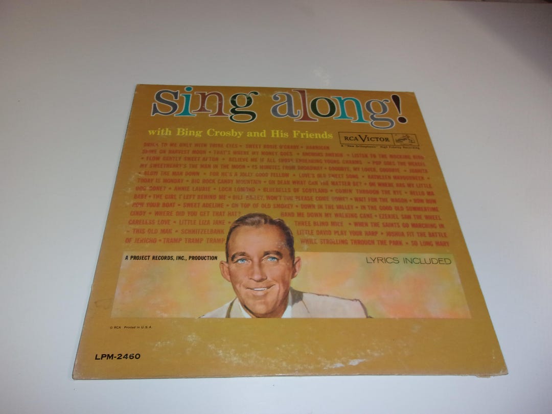 Vintage Bing Crosby Sing Along With Bing Crosby and His Friends Album ...