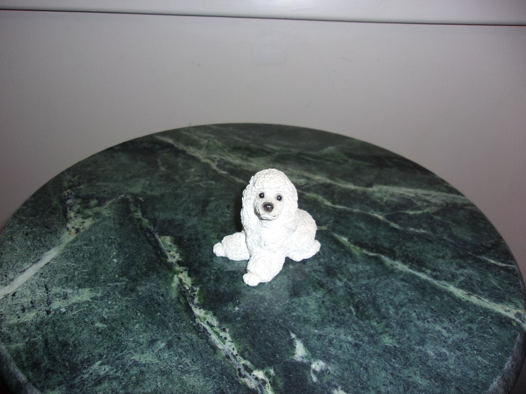 Vintage Stone Critters White Poodle Figurine - Etsy