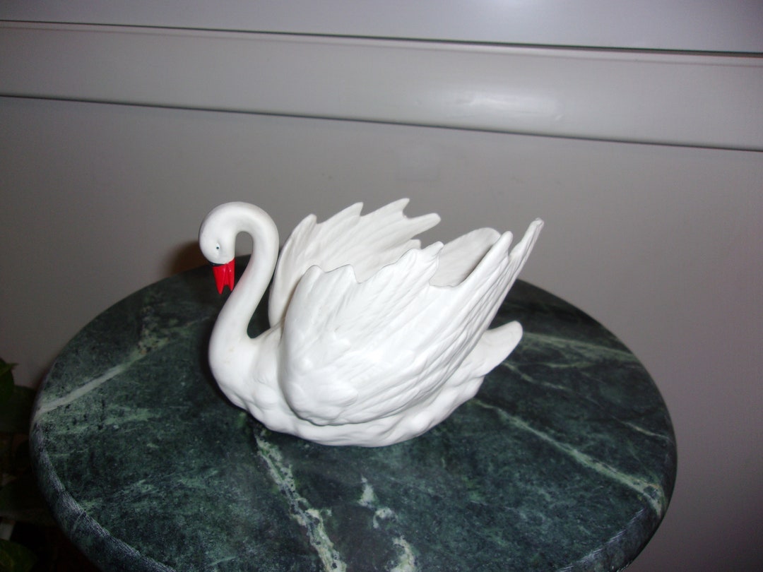Vintage Goebel Porcelain Swan Figurine West Germany - Etsy