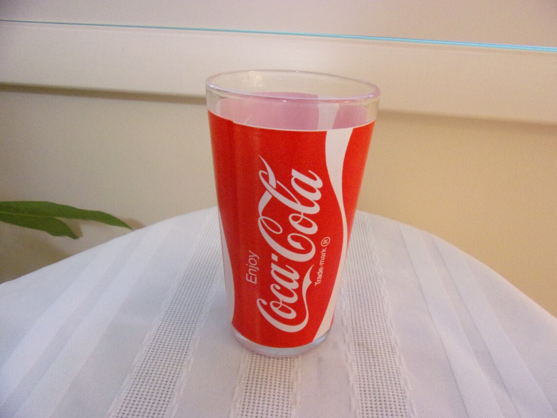 Vintage Coca Cola Drinking Glass | Etsy
