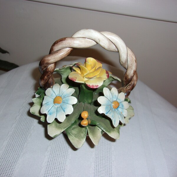 Ceramic Flower Basket - Etsy