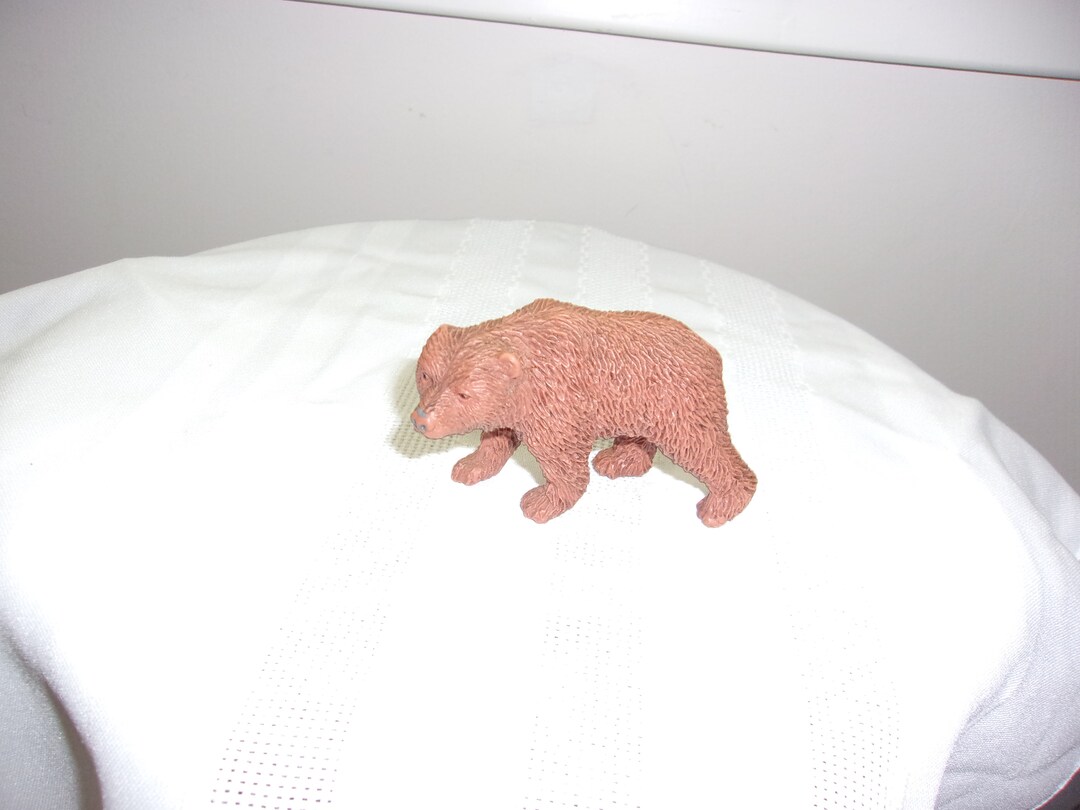 Vintage Small Bear Figurine - Etsy
