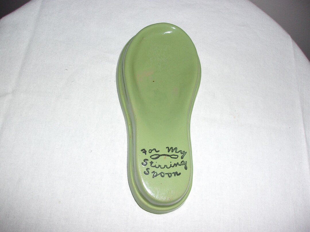 Vintage Handcrafted Ceramic "for My Stirring Spoon" Spoon Rest - Etsy