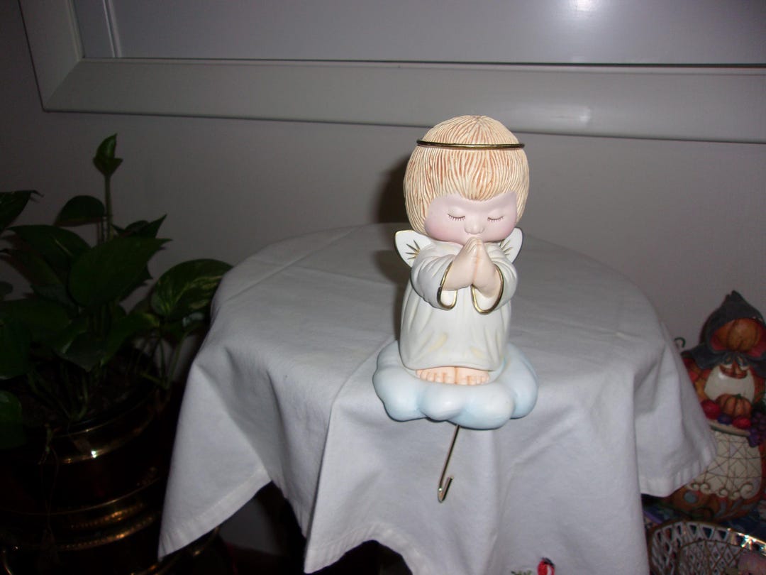 Vintage Holiday Angel Stocking Holder - Etsy