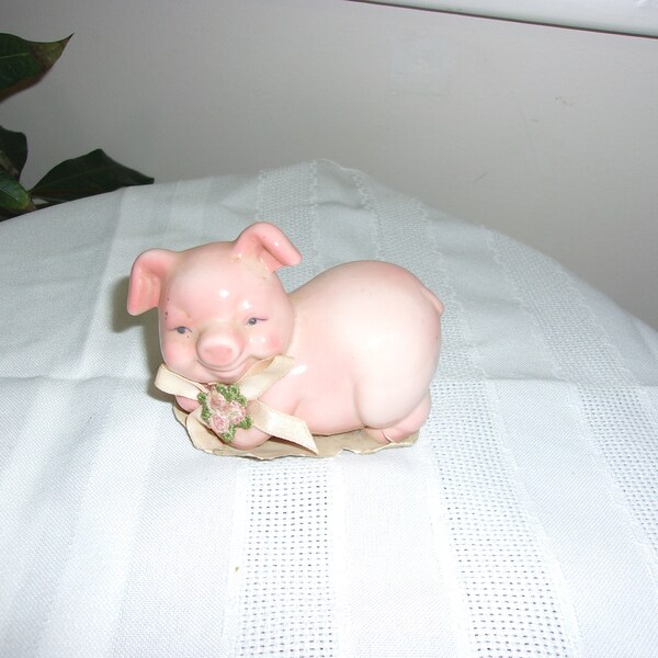 Antique Pig Figurine - Etsy
