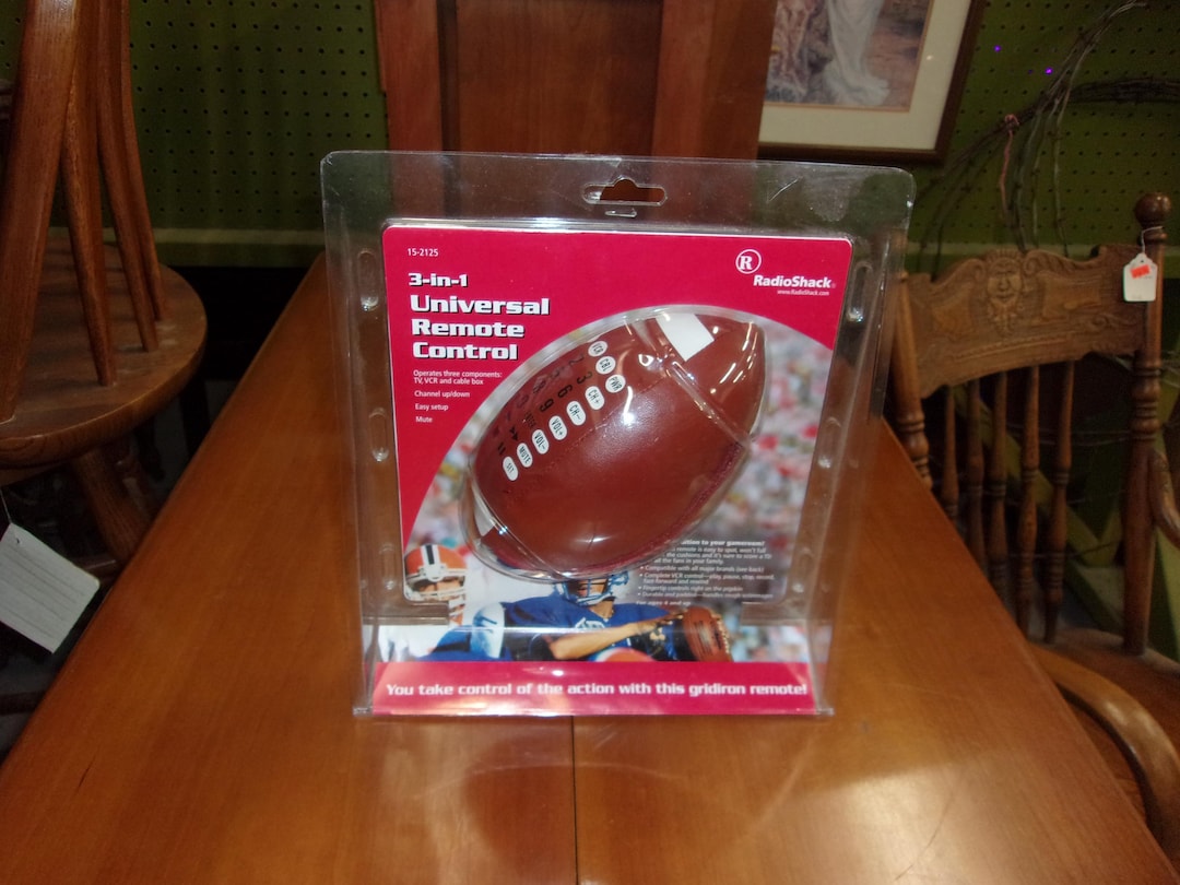 Vintage Radioshack 3-in-1 Universal Remote Control Football - Etsy