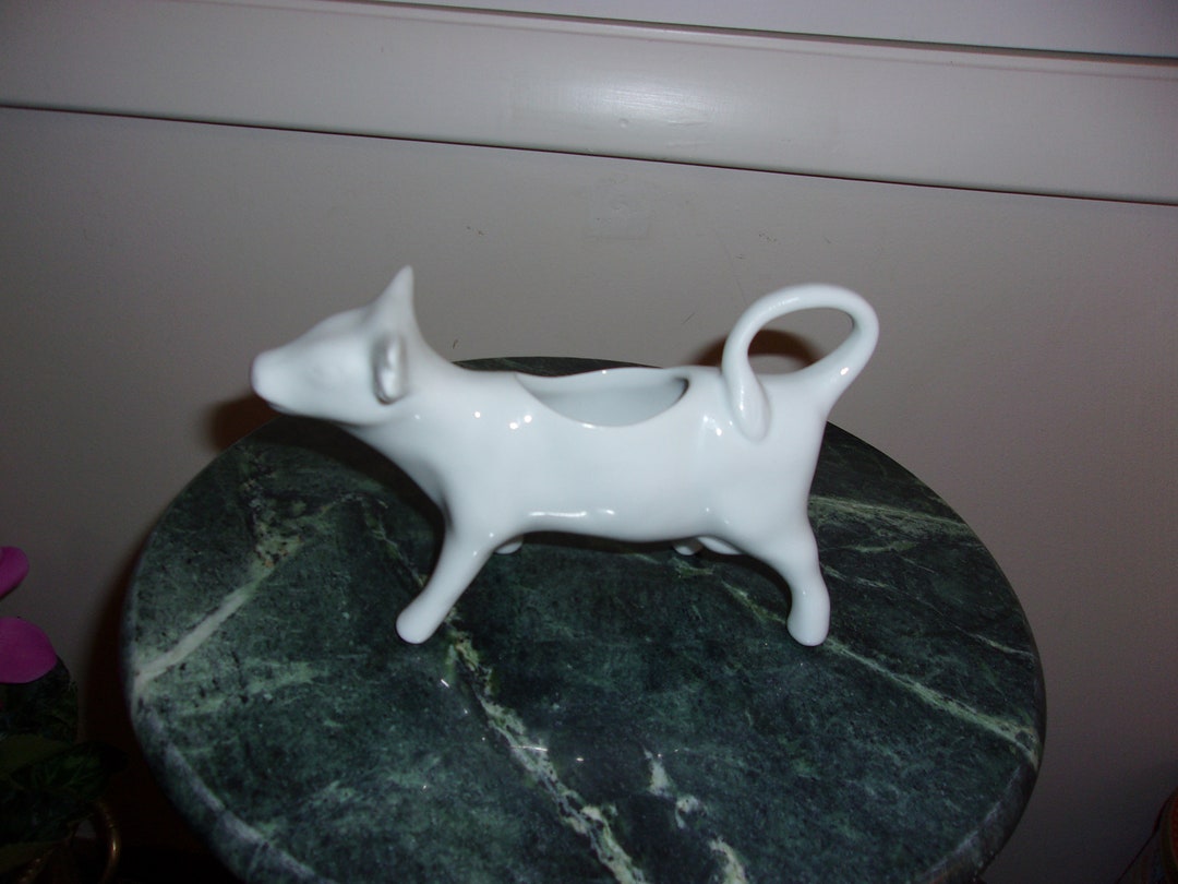 Vintage Porcelain Apilco Cow Creamer France - Etsy
