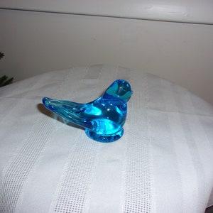 Vintage Blue Art Glass Blue Bird of Happiness Figurine - Etsy