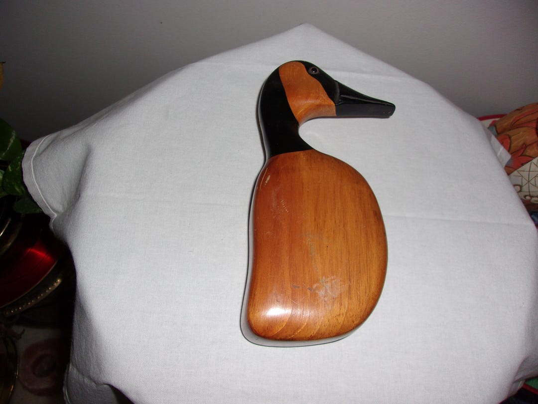 Vintage Handcrafted Wood Duck Wall Pocket Wall Plaque - Etsy