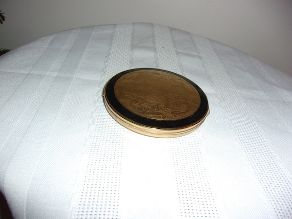 Vintage Metal Stratton Compact Made In England - Gem