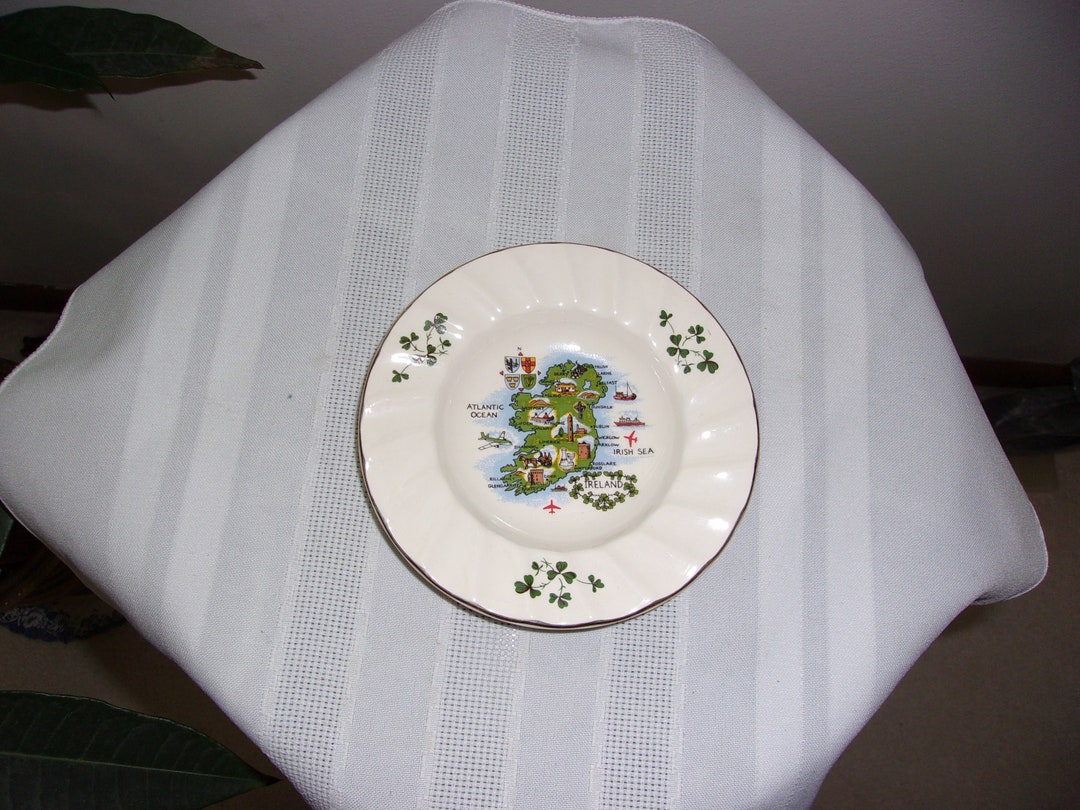 Vintage Lucky Shamrock Carrigdhoun Pottery Trinket Dish Made in Cork ...