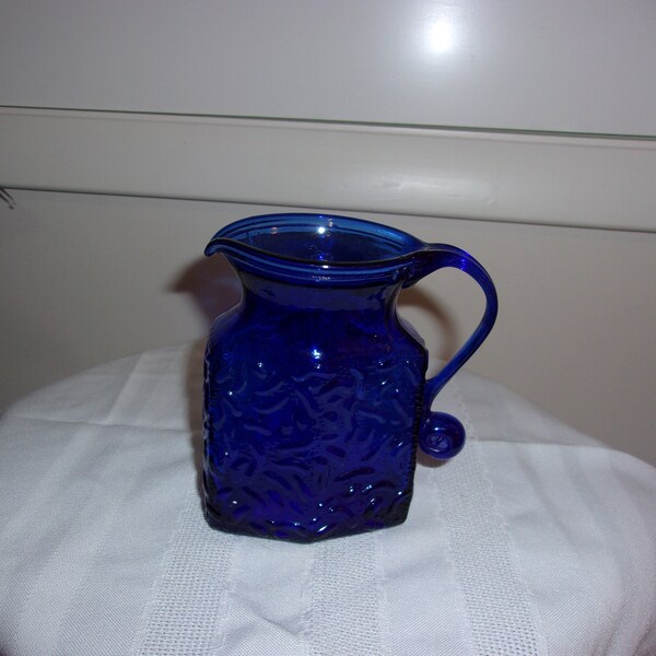 Blue Glass Pitcher - Etsy