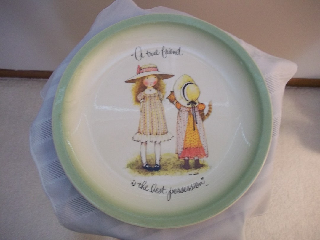 Vintage Holly Hobbie Collectors Edition Plate A True Friend Is Etsy