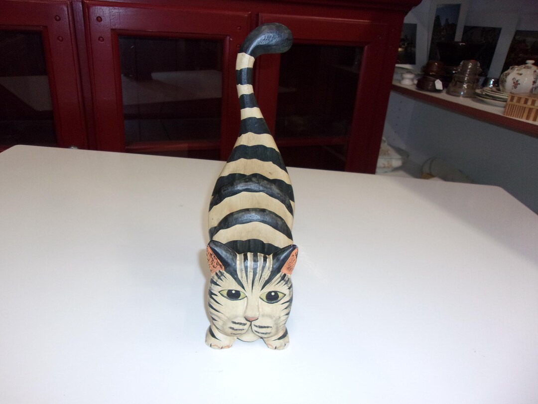 Vintage Handcrafted Cat Letter Holder - Etsy