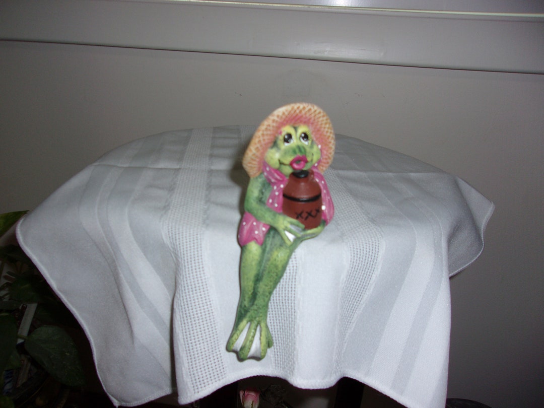 Vintage Handcrafted Ceramic Frog Shelf Sitter - Etsy