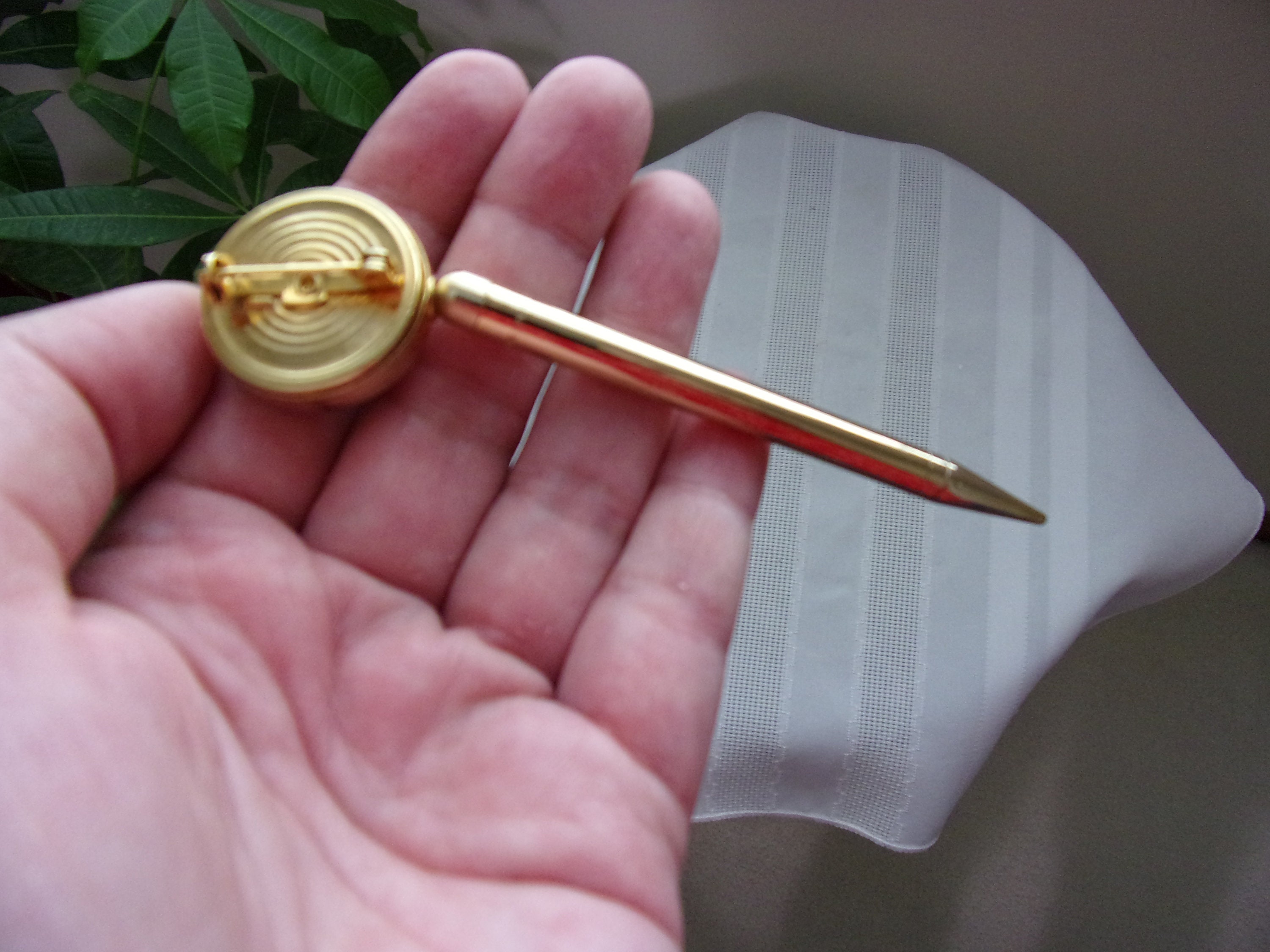 Vintage Retractable Pencil Brooch With Faux Mother Of Pearl | Etsy