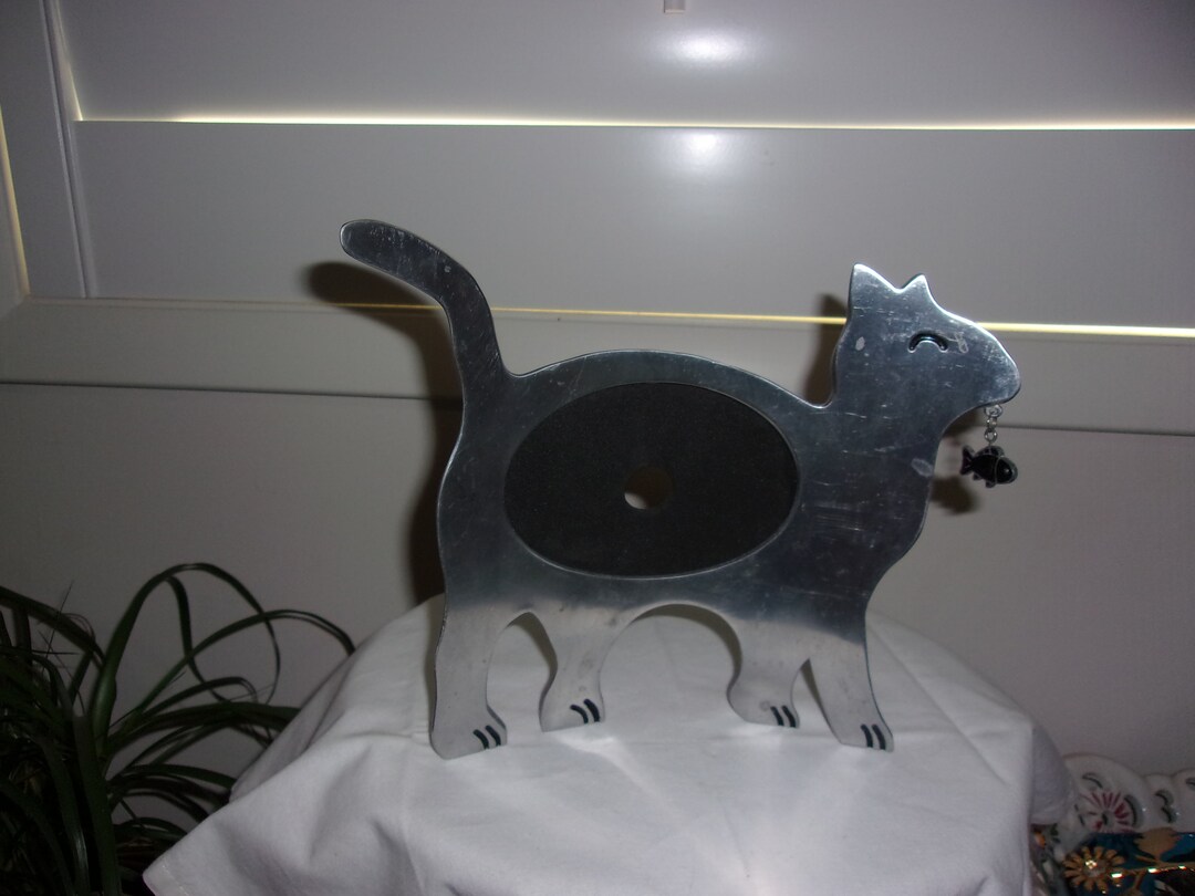 Vintage Metal Cat Picture Frame - Etsy