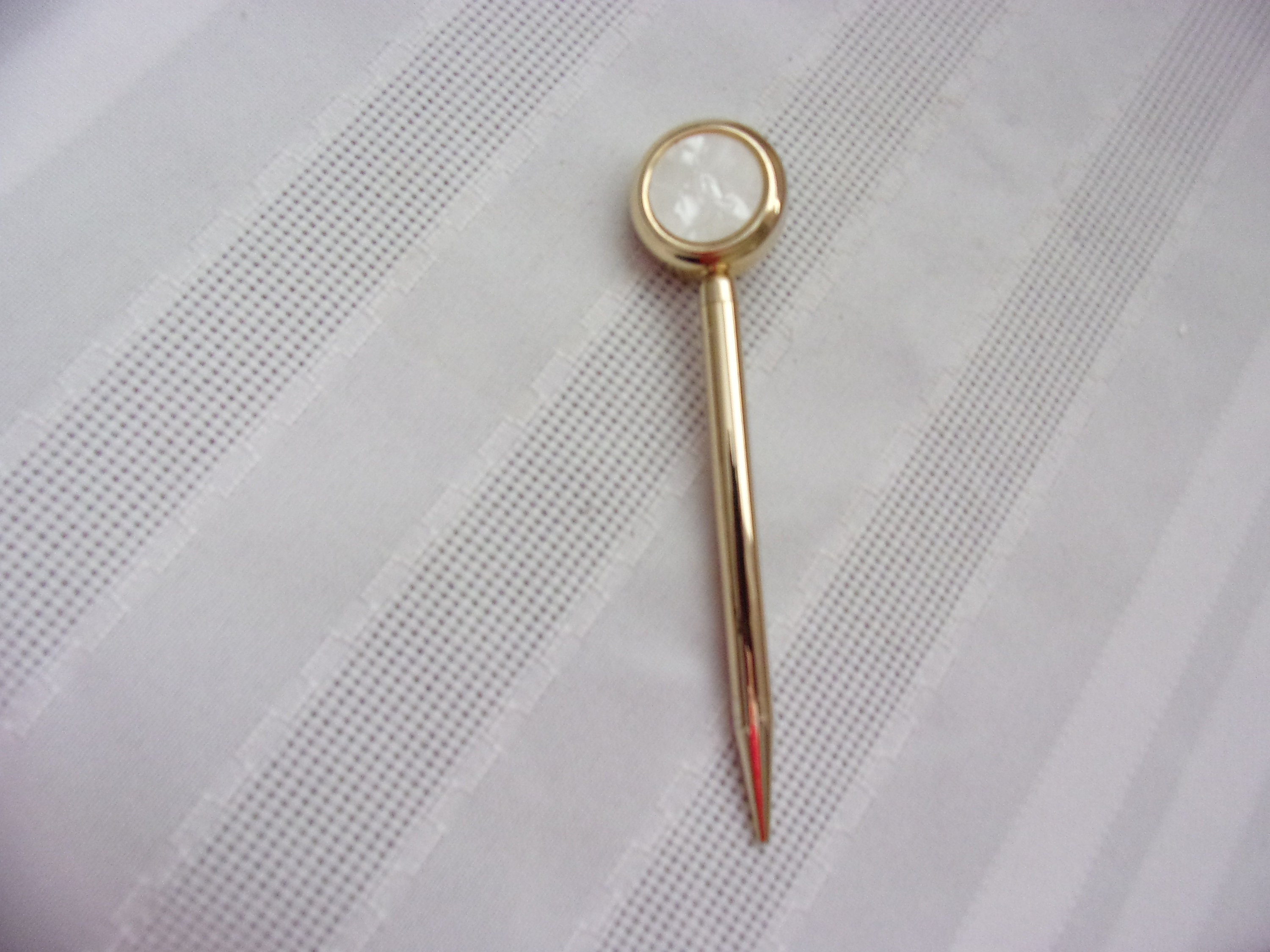 Vintage Retractable Pencil Brooch With Faux Mother Of Pearl - Etsy