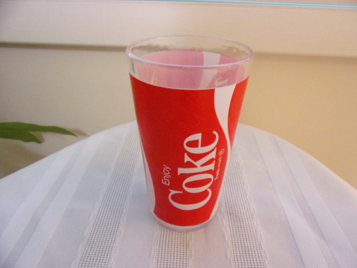 Vintage Coca Cola Drinking Glass | Etsy