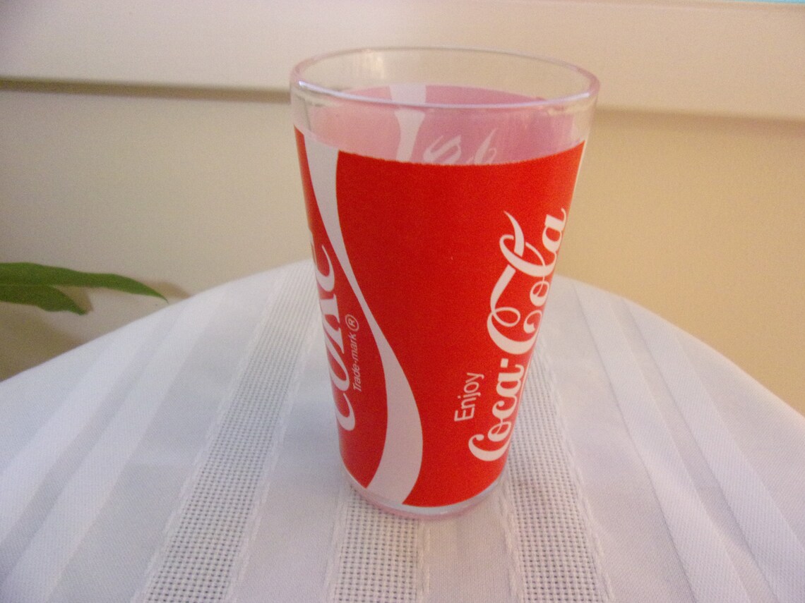 Vintage Coca Cola Drinking Glass | Etsy