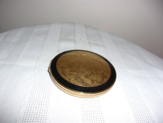 Vintage Metal Stratton Compact Made In England - Gem
