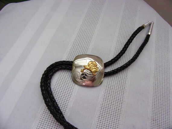 Vintage Cowboy Bolo With Heavy Tips - Gem