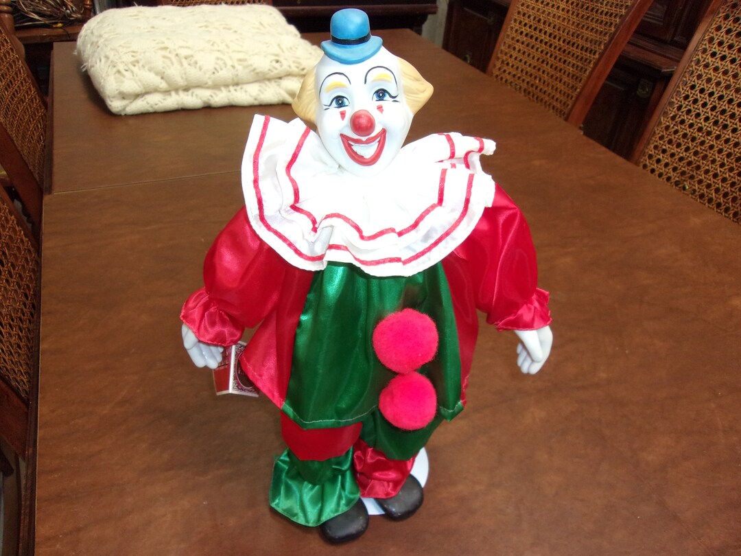 Vintage Circus Parade Clown With Stand - Etsy