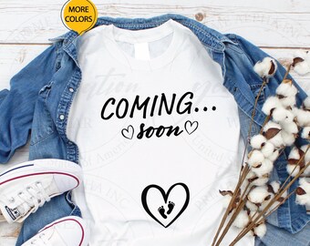 Baby Coming Soon Shirt - Etsy
